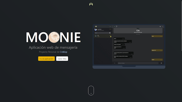GitHub - CrisKop/moonie: Moonie, aplicacion de chat en tiempo real
